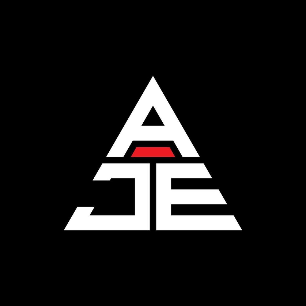 Aje Triangle Letter Logo Design With Triangle Shape Aje Triangle Logo