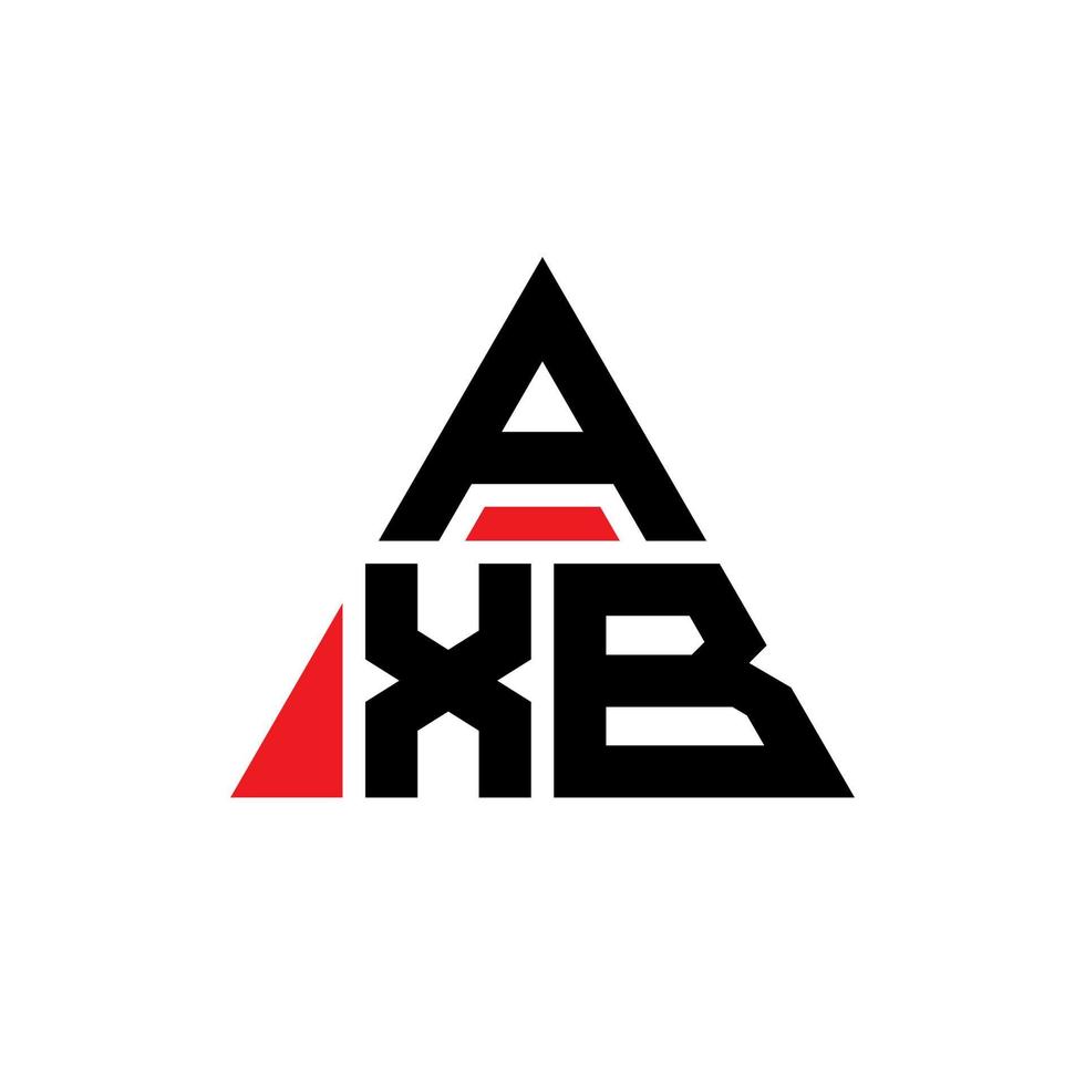 AXB triangle letter logo design with triangle shape. AXB triangle logo design monogram. AXB ...