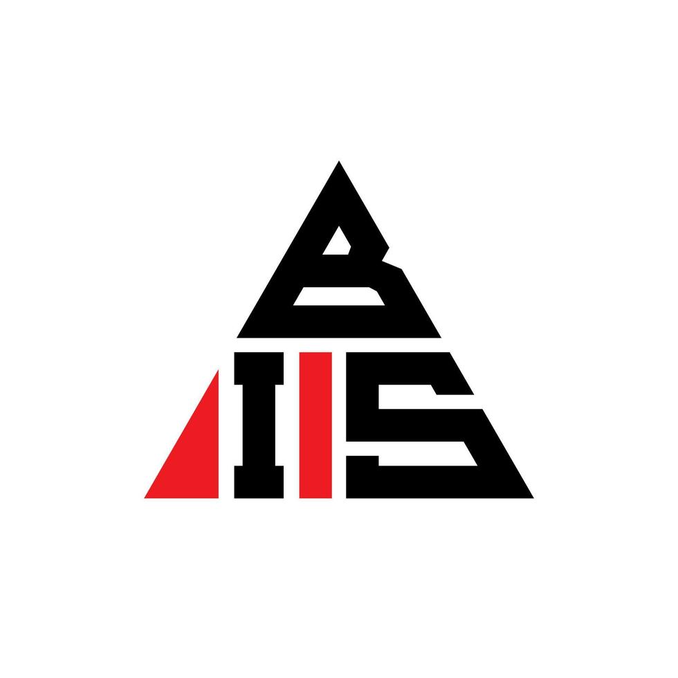 BIS triangle letter logo design with triangle shape. BIS triangle logo design monogram. BIS ...