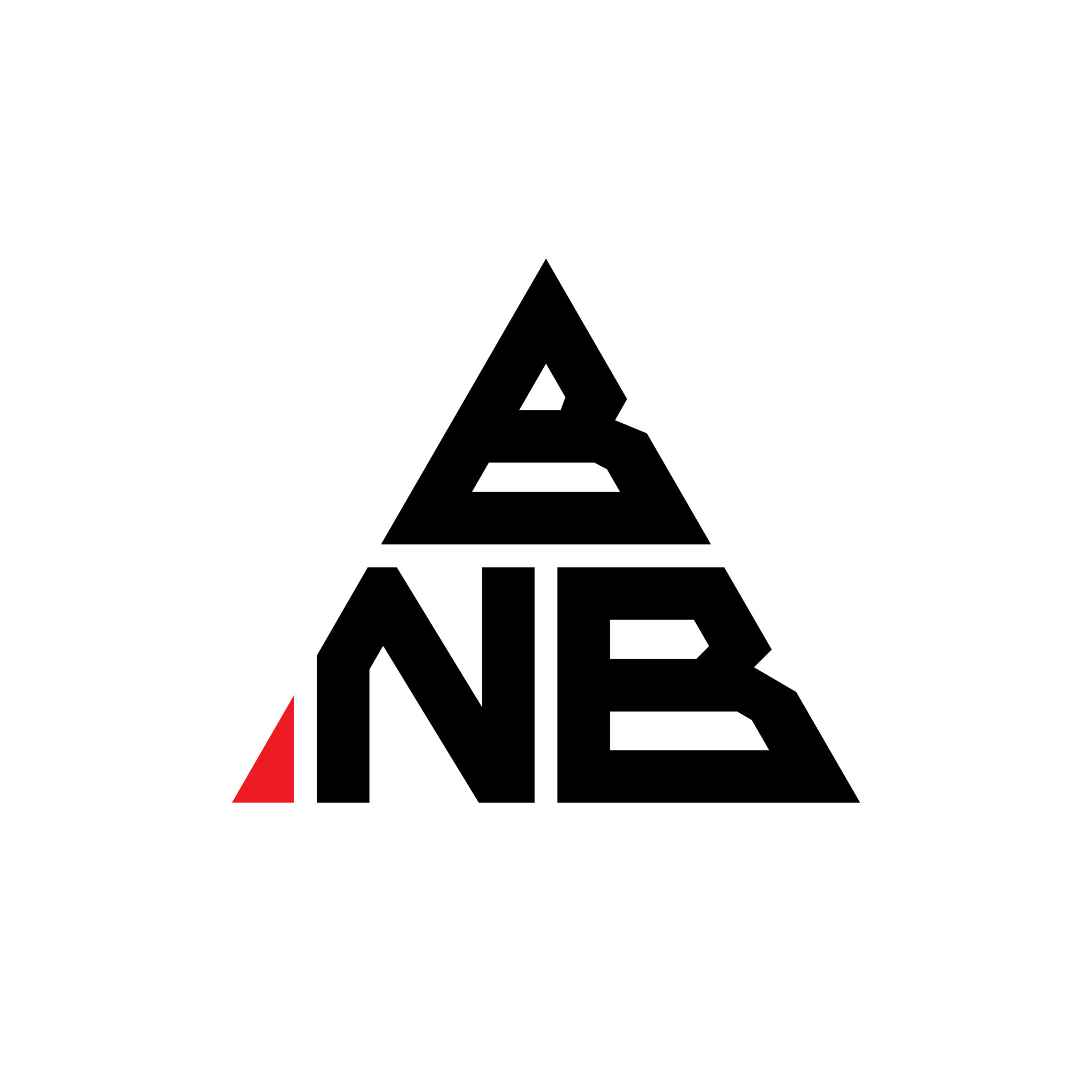 Diseño De Logotipo De Letra Triangular Bnb Con Forma De Triángulo Monograma De Diseño De