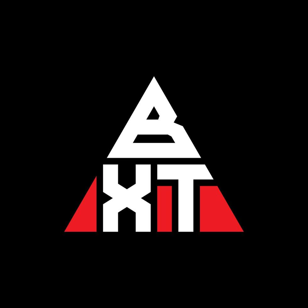 BXT triangle letter logo design with triangle shape. BXT triangle logo design monogram. BXT ...