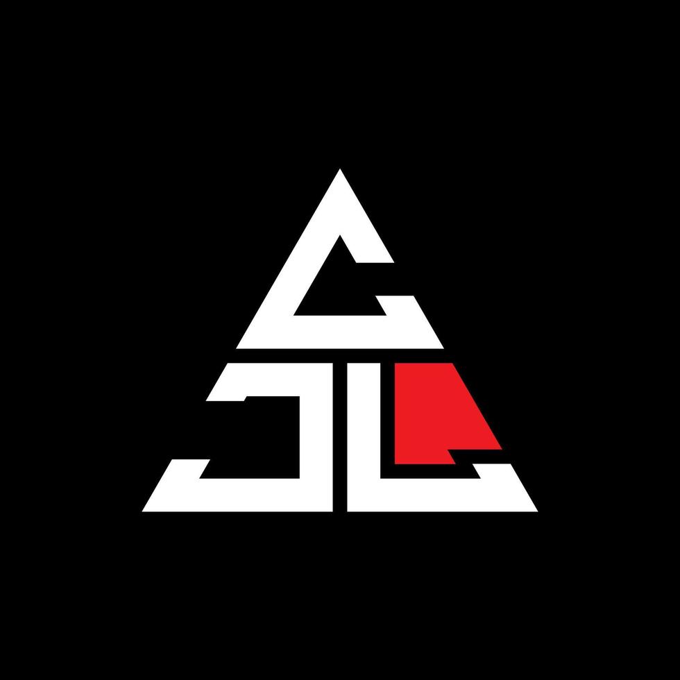 CJL triangle letter logo design with triangle shape. CJL triangle logo design monogram. CJL ...