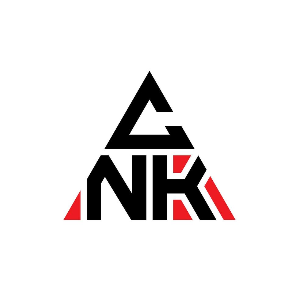 CNK triangle letter logo design with triangle shape. CNK triangle logo design monogram. CNK ...