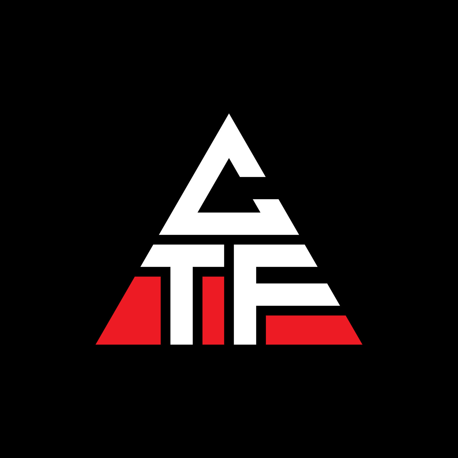 CTF triangle letter logo design with triangle shape. CTF triangle logo ... CTF triangle letter logo design with triangle shape. CTF triangle logo ...