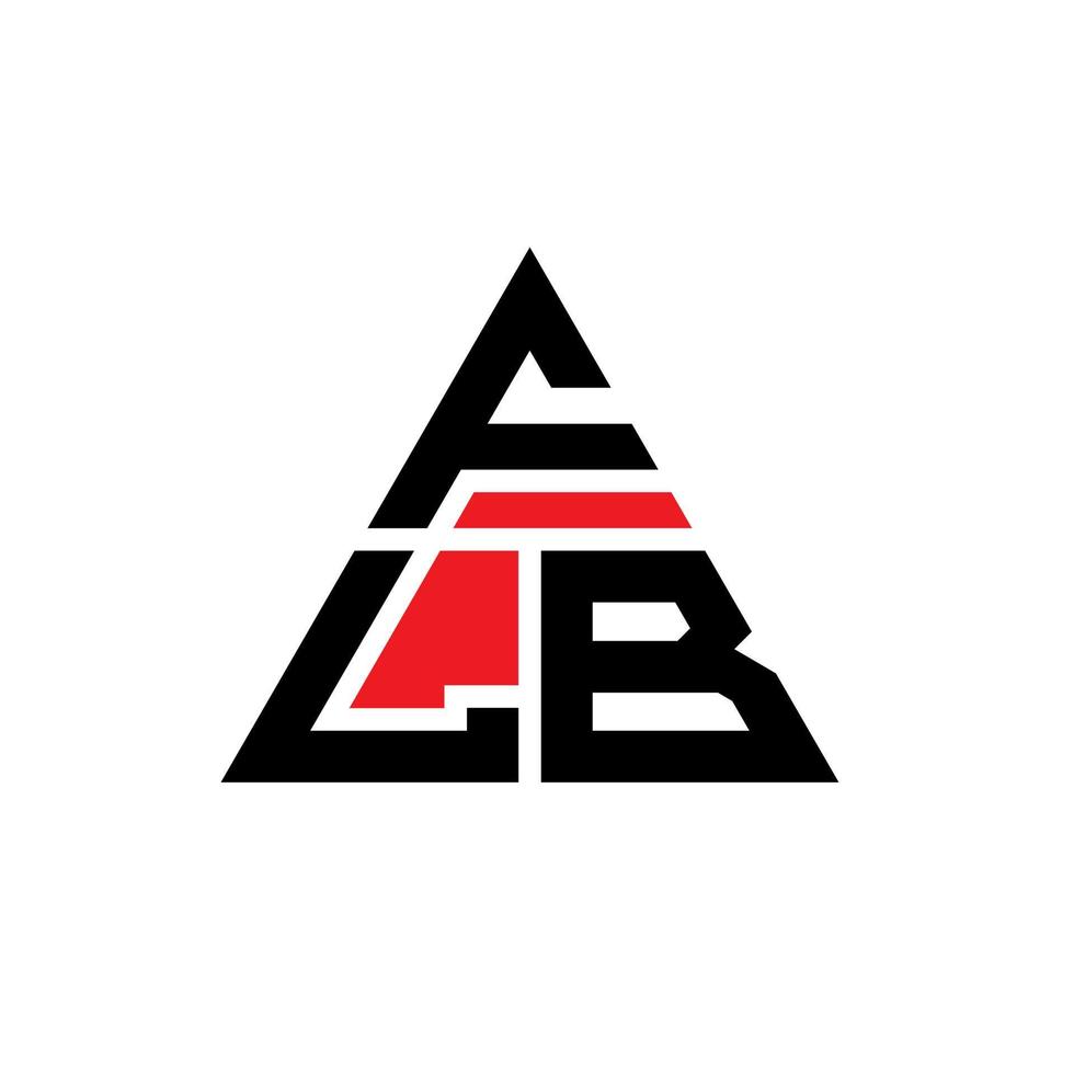 FLB triangle letter logo design with triangle shape. FLB triangle logo design monogram. FLB ...