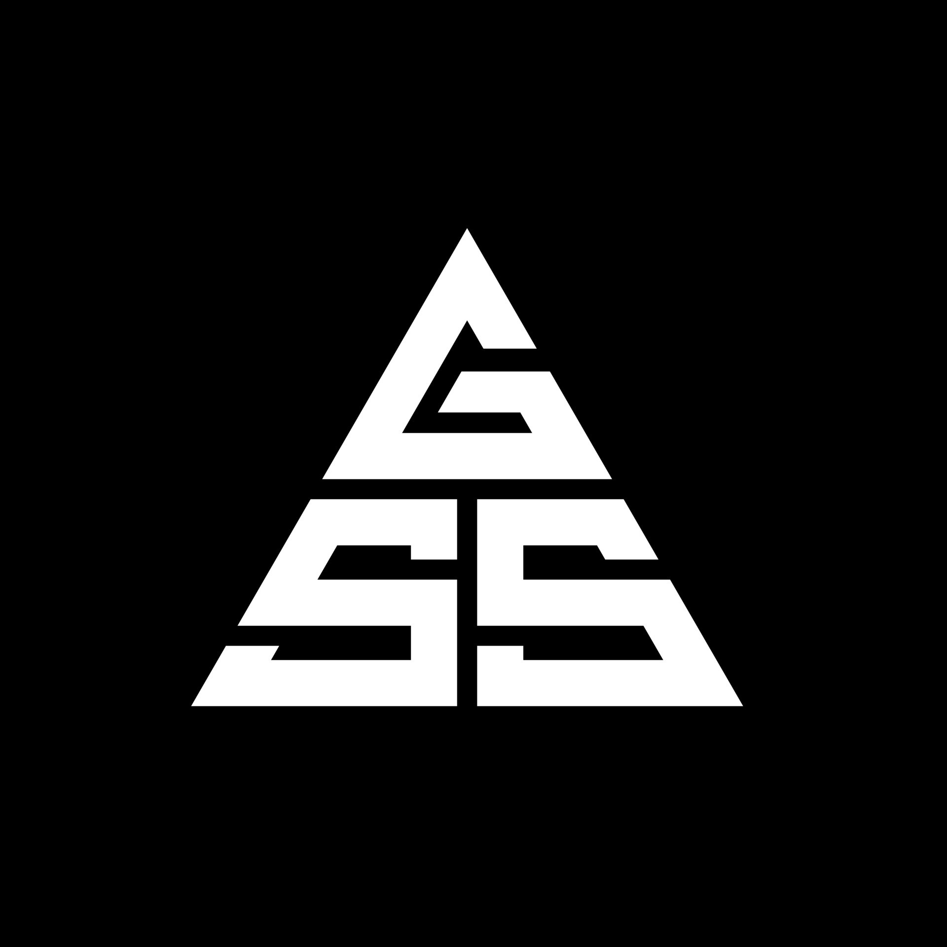 Gss Triangle Letter Logo Design With Triangle Shape Gss Triangle Logo