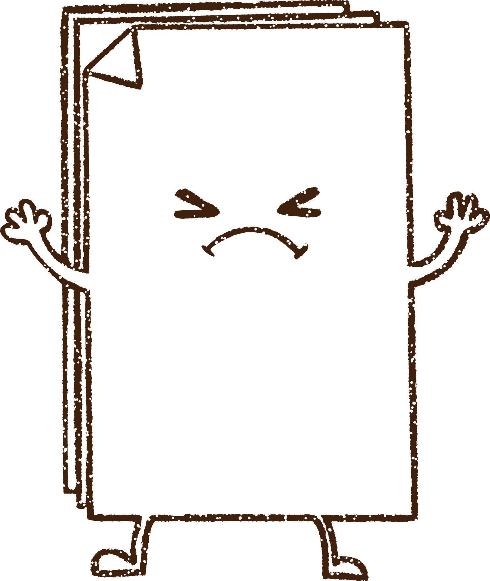 Paper Stack Charcoal Drawing 9621417 Vector Art at Vecteezy