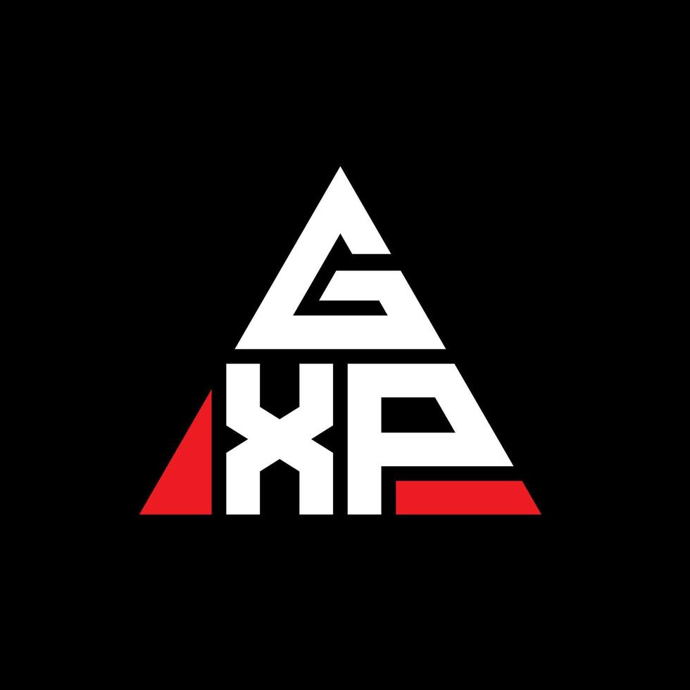 GXP triangle letter logo design with triangle shape. GXP triangle logo design monogram. GXP ...