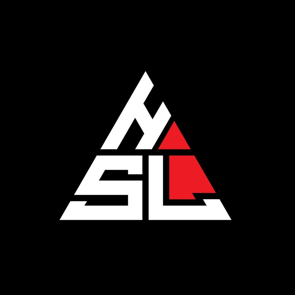 HSL triangle letter logo design with triangle shape. HSL triangle logo design monogram. HSL ...