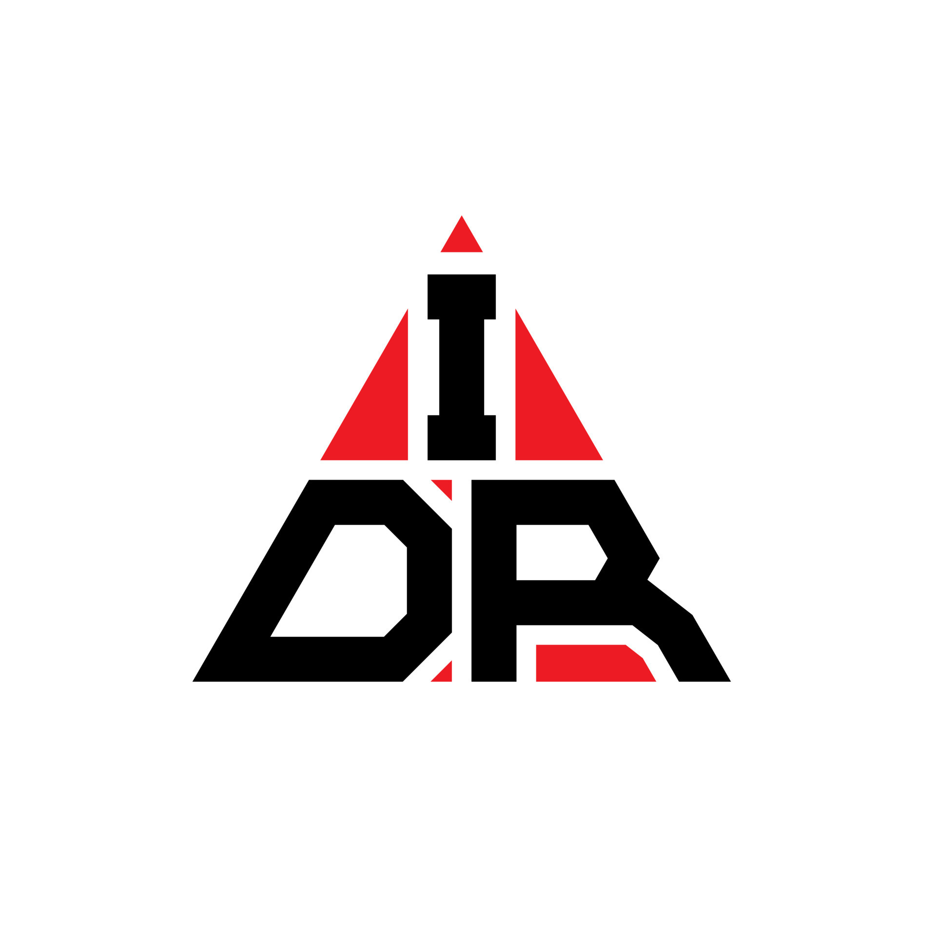 IDR triangle letter logo design with triangle shape. IDR triangle logo ... IDR triangle letter logo design with triangle shape. IDR triangle logo ...