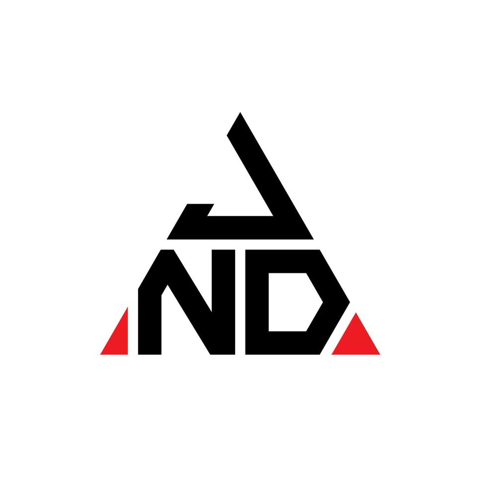JND triangle letter logo design with triangle shape. JND triangle logo design monogram. JND ...