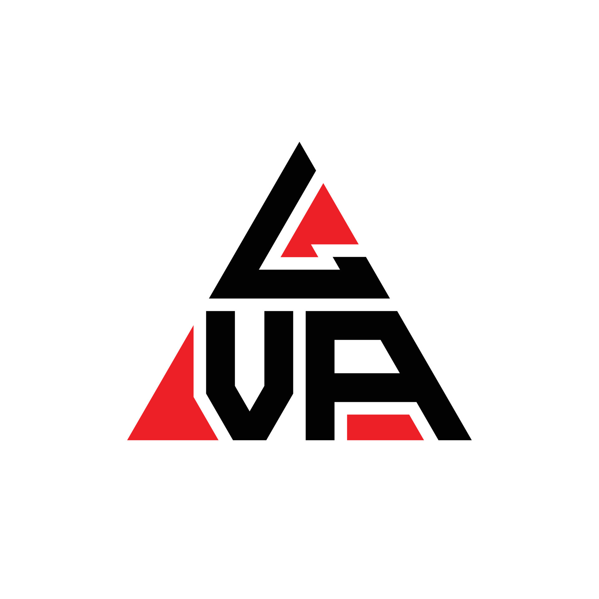 Lva Triangle Letter Logo Design With Triangle Shape Lva Triangle Logo Design Monogram Lva