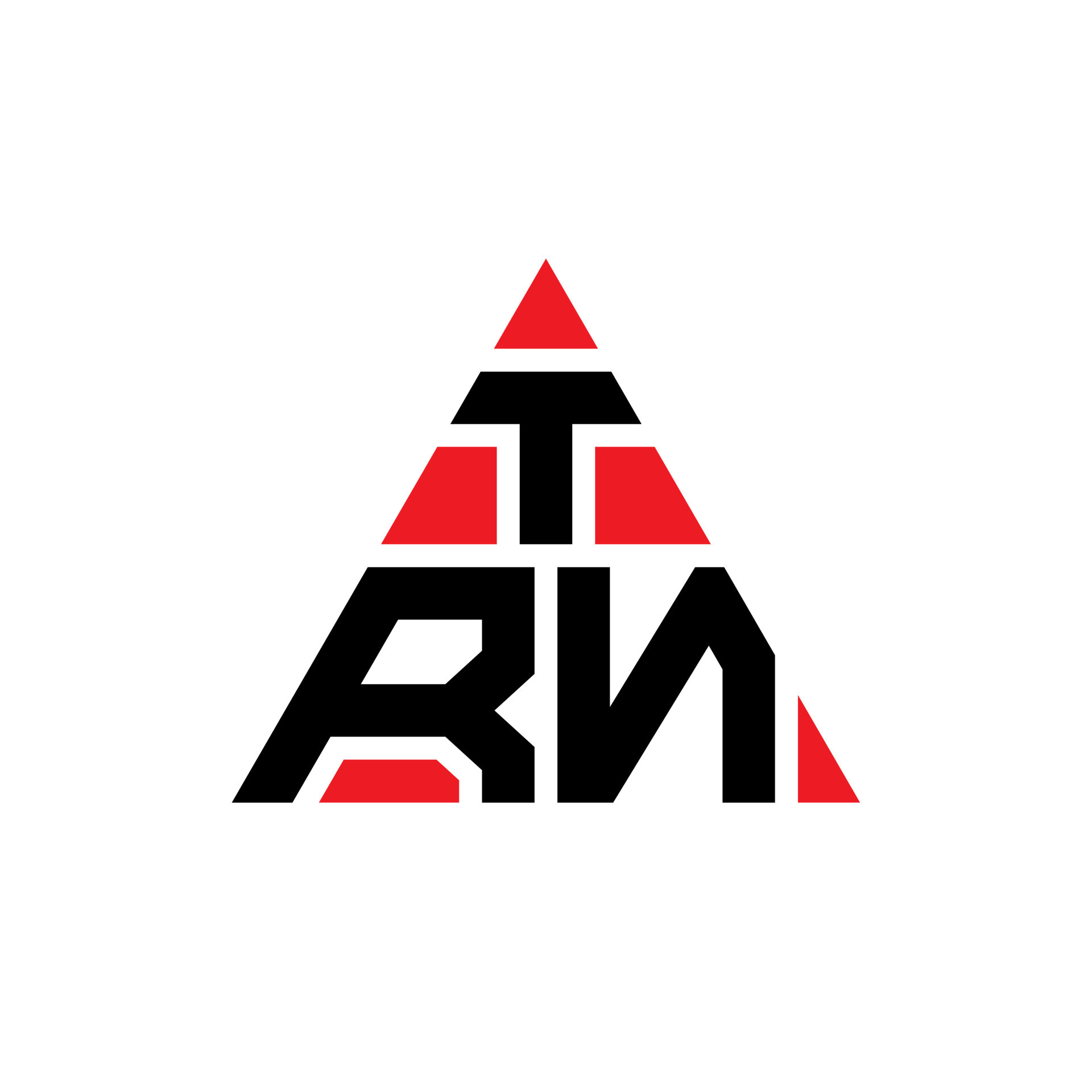 TRN triangle letter logo design with triangle shape. TRN triangle logo ...