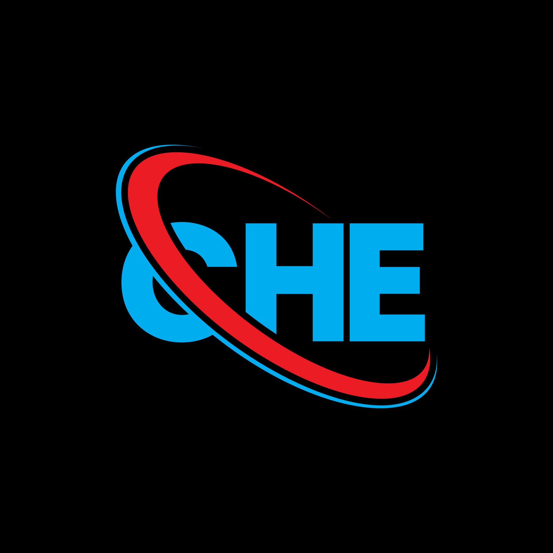 logotipo de Che. che carta. diseño del logotipo de la letra che. logotipo de las iniciales che ...