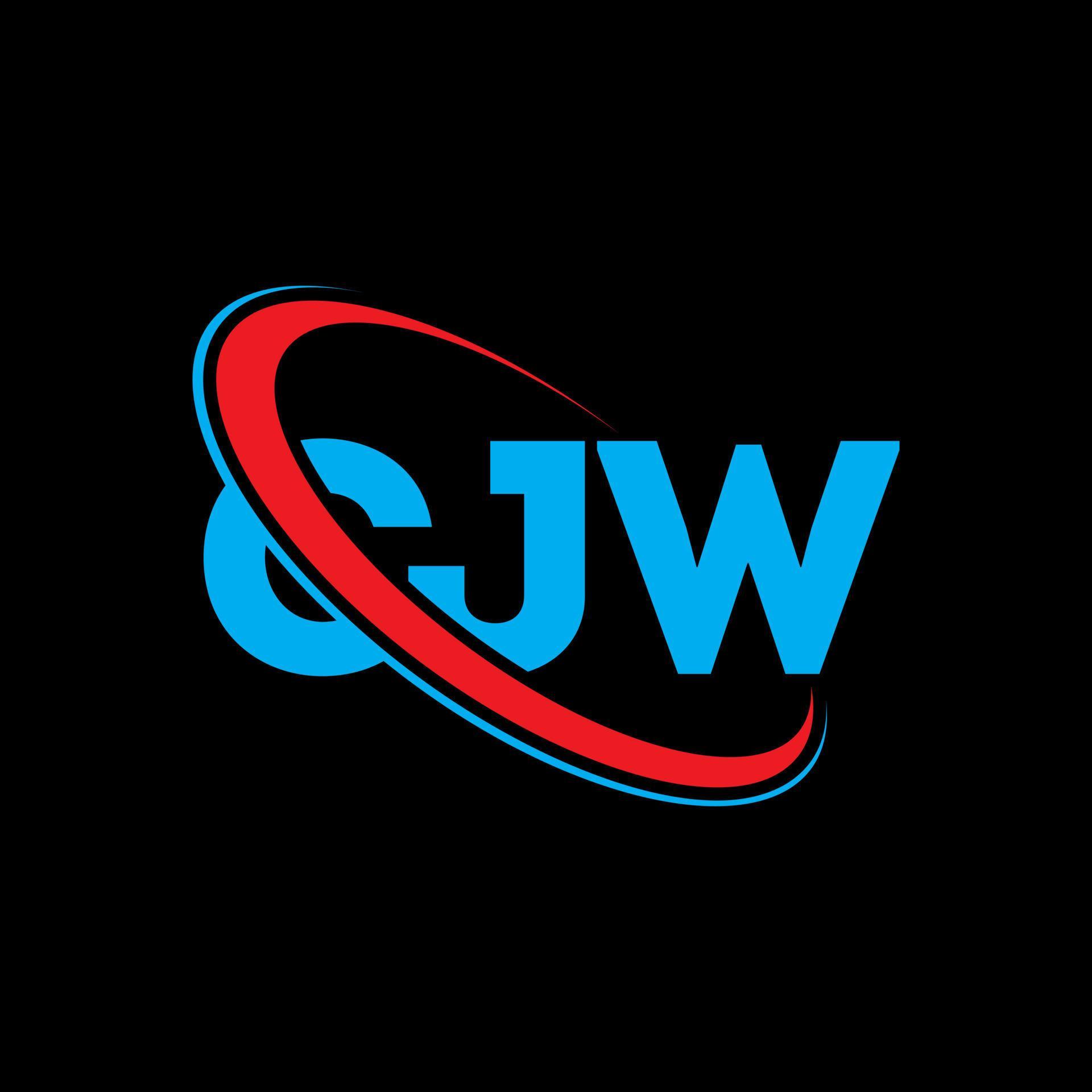 CJW logo. CJW letter. CJW letter logo design. Initials CJW logo linked with circle and uppercase ...