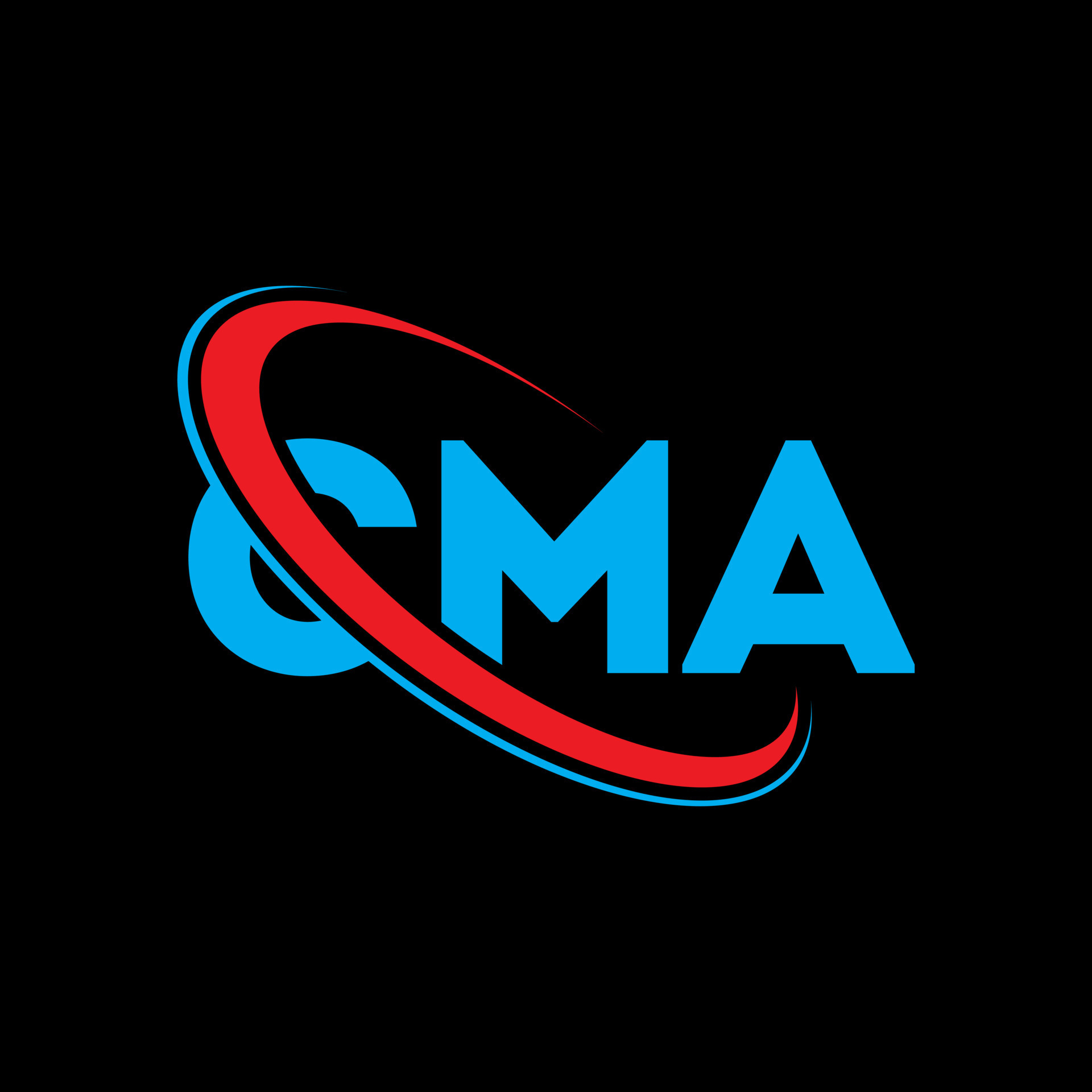 CMA logo. CMA letter. CMA letter logo design. Initials CMA logo linked with circle and uppercase ...