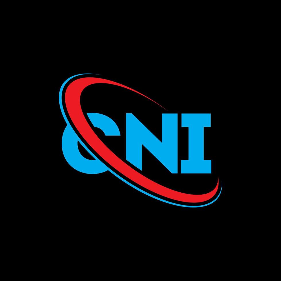 logotipo cni. carta cni. diseño del logotipo de la letra cni. logotipo de las iniciales cni ...