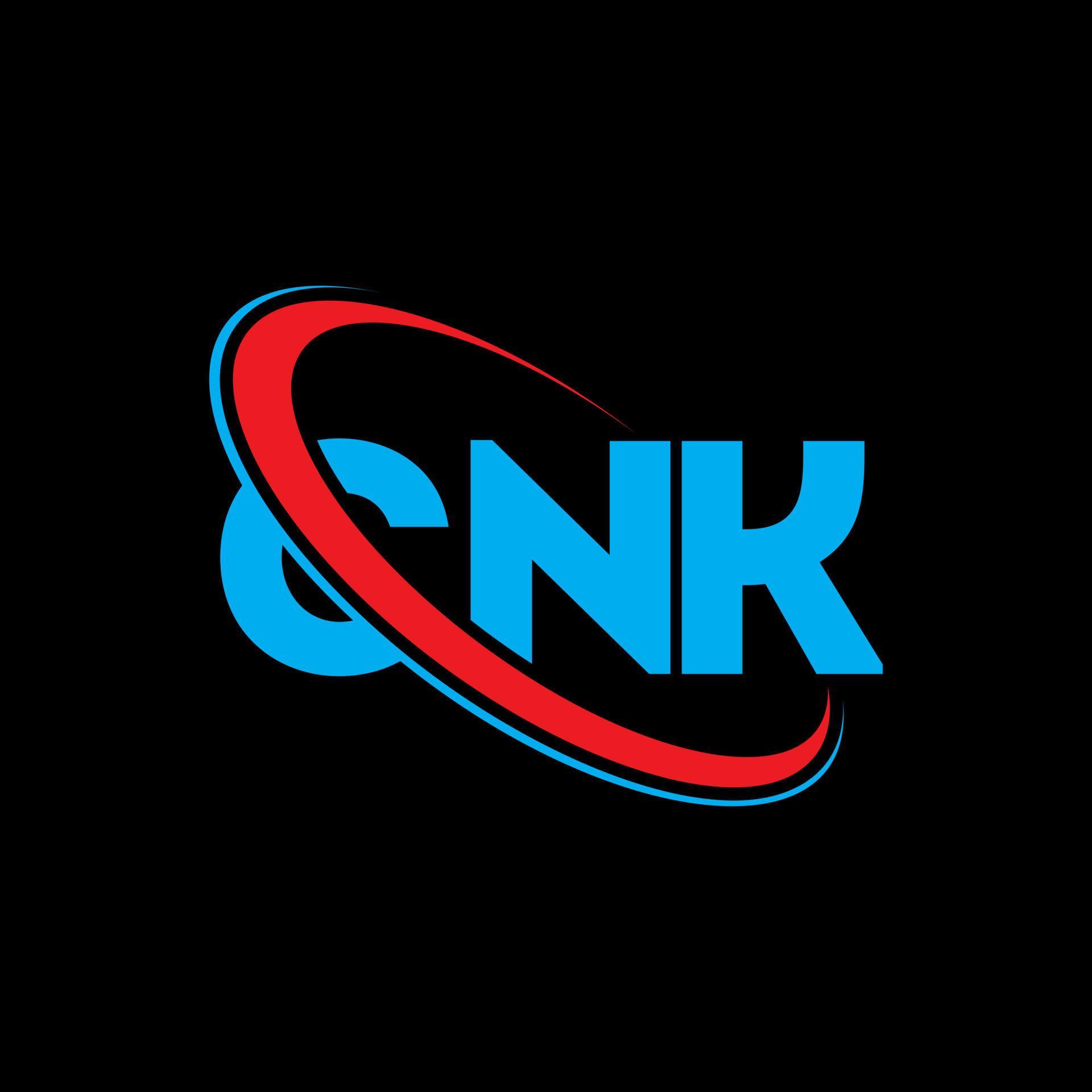 CNK logo. CNK letter. CNK letter logo design. Initials CNK logo linked with circle and uppercase ...