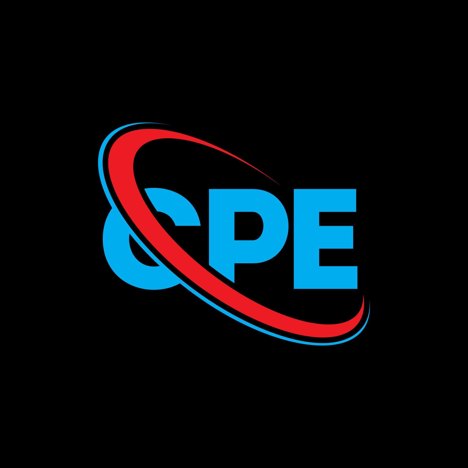 CPE logo. CPE letter. CPE letter logo design. Initials CPE logo linked with circle and uppercase ...