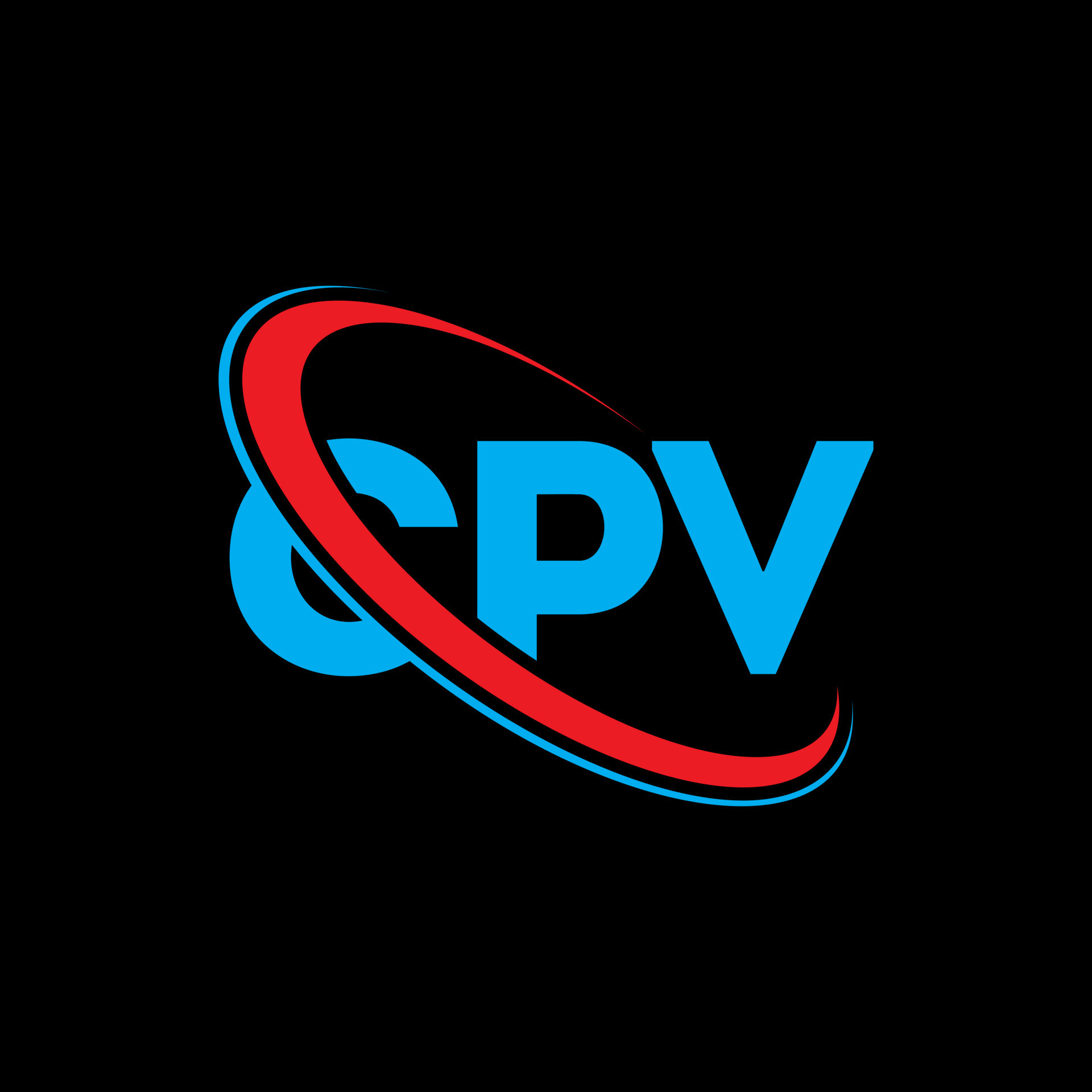 logotipo de cpv. carta cpv. diseño del logotipo de la letra cpv. logotipo de iniciales cpv ...