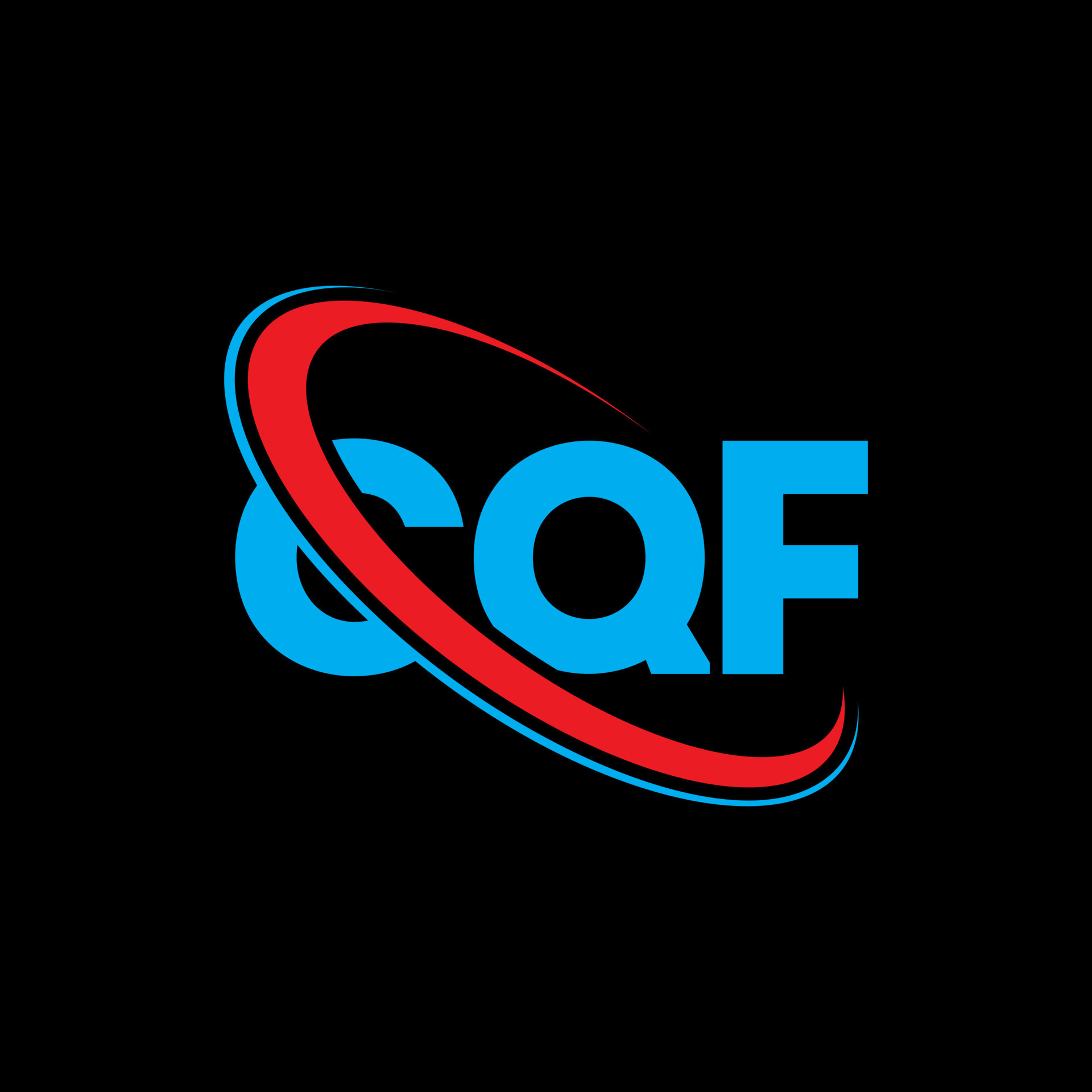 logotipo de cff. carta cqf. diseño del logotipo de la letra cqf. logotipo de iniciales cqf ...