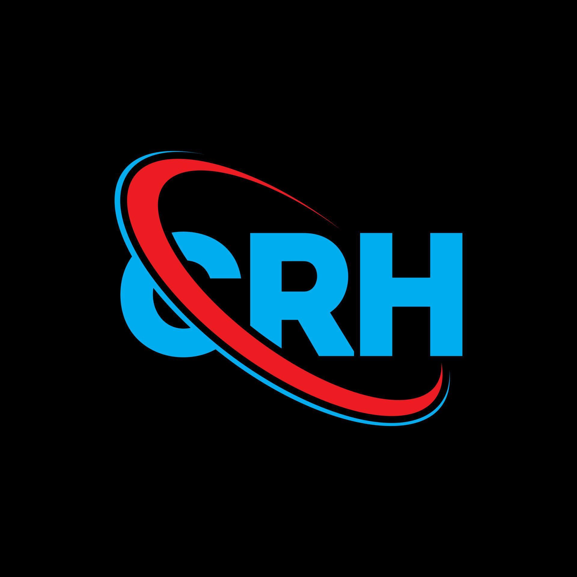 CRH logo. CRH letter. CRH letter logo design. Initials CRH logo linked with circle and uppercase ...