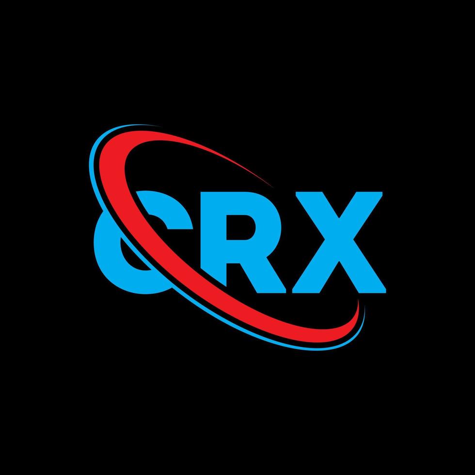 CRX logo. CRX letter. CRX letter logo design. Initials CRX logo linked with circle and uppercase ...