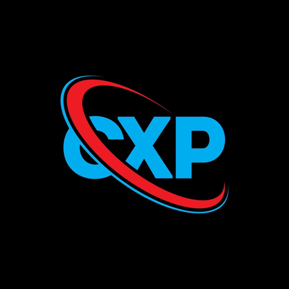CXP logo. CXP letter. CXP letter logo design. Initials CXP logo linked with circle and uppercase ...