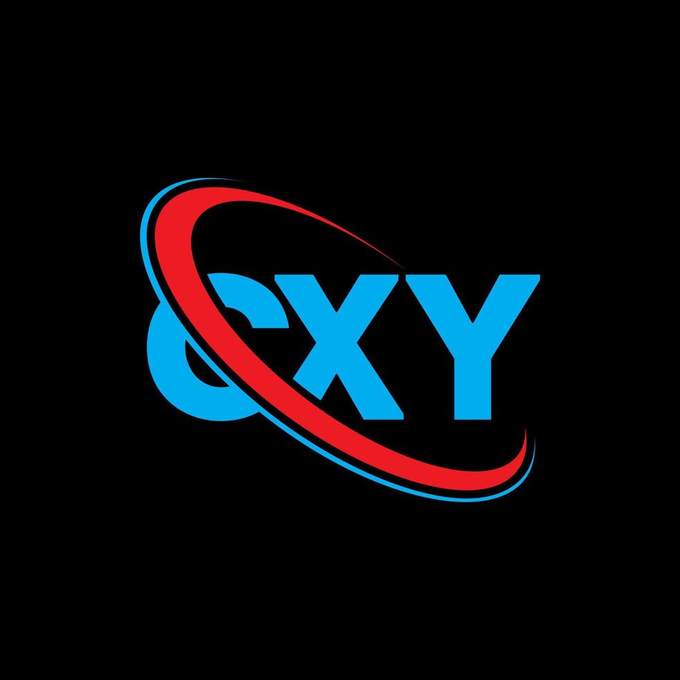 CXY logo. CXY letter. CXY letter logo design. Initials CXY logo linked with circle and uppercase ...
