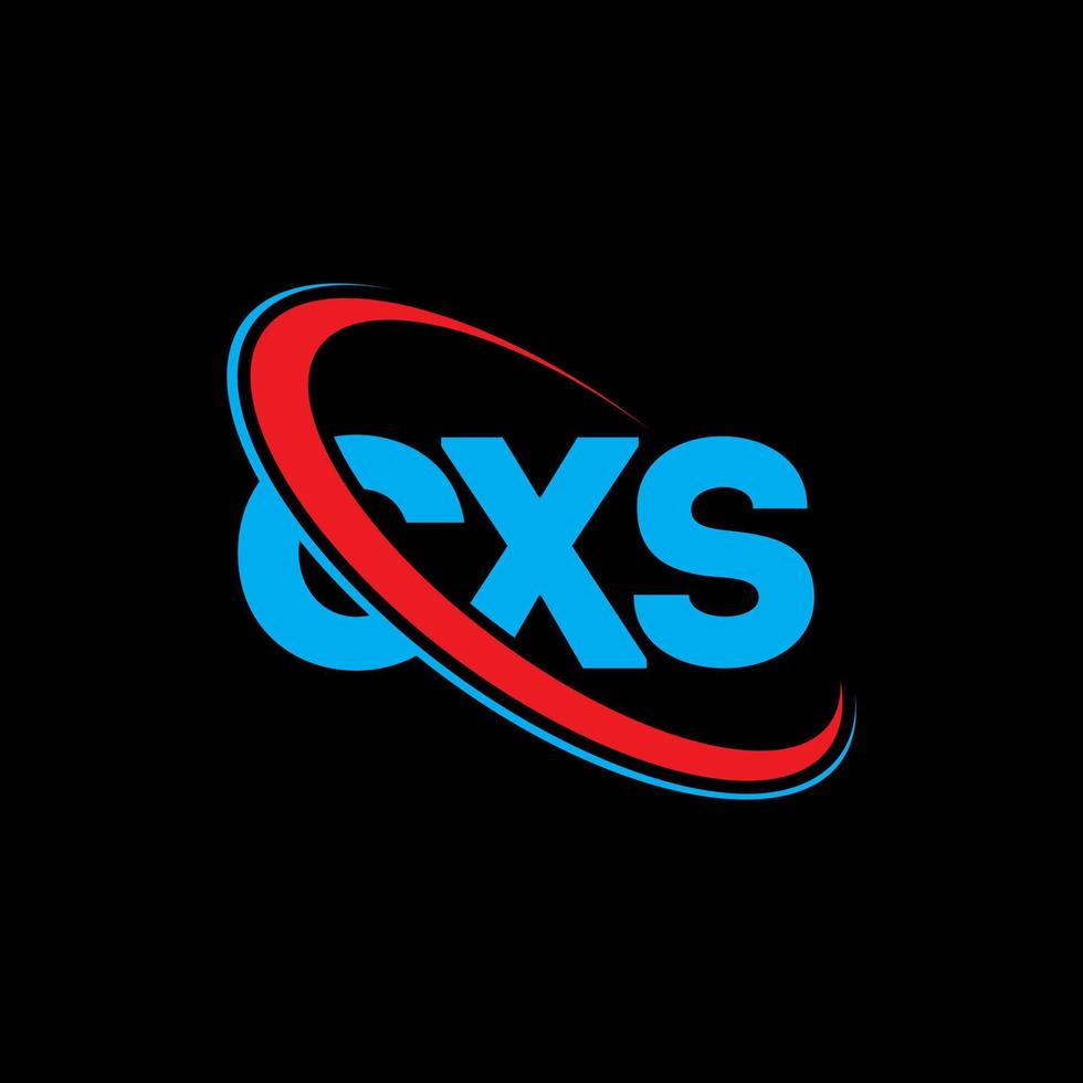 logotipo de cxs. carta cxs. diseño del logotipo de la letra cxs. Logotipo de iniciales cxs ...
