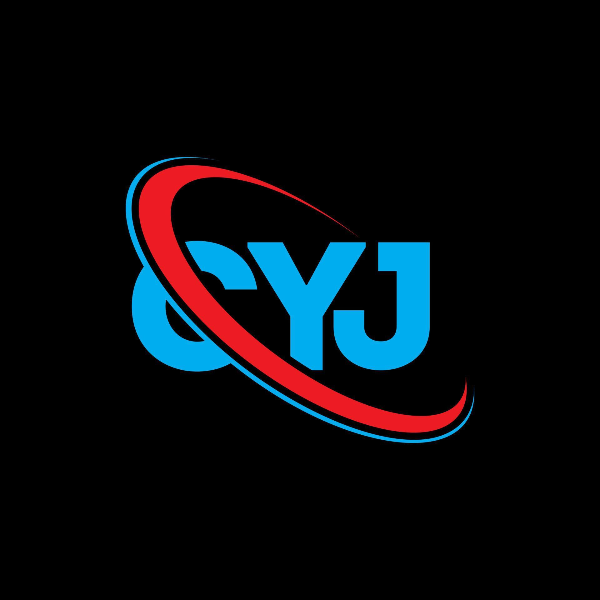 logotipo de cyj. carta cyj. diseño del logotipo de la letra cyj. logotipo de las iniciales cyj ...