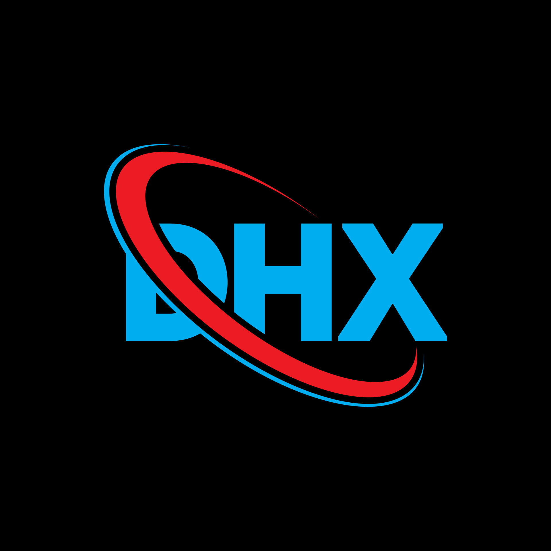 logotipo de dhx. letra dhx. diseño del logotipo de la letra dhx. logotipo de las iniciales dhx ...