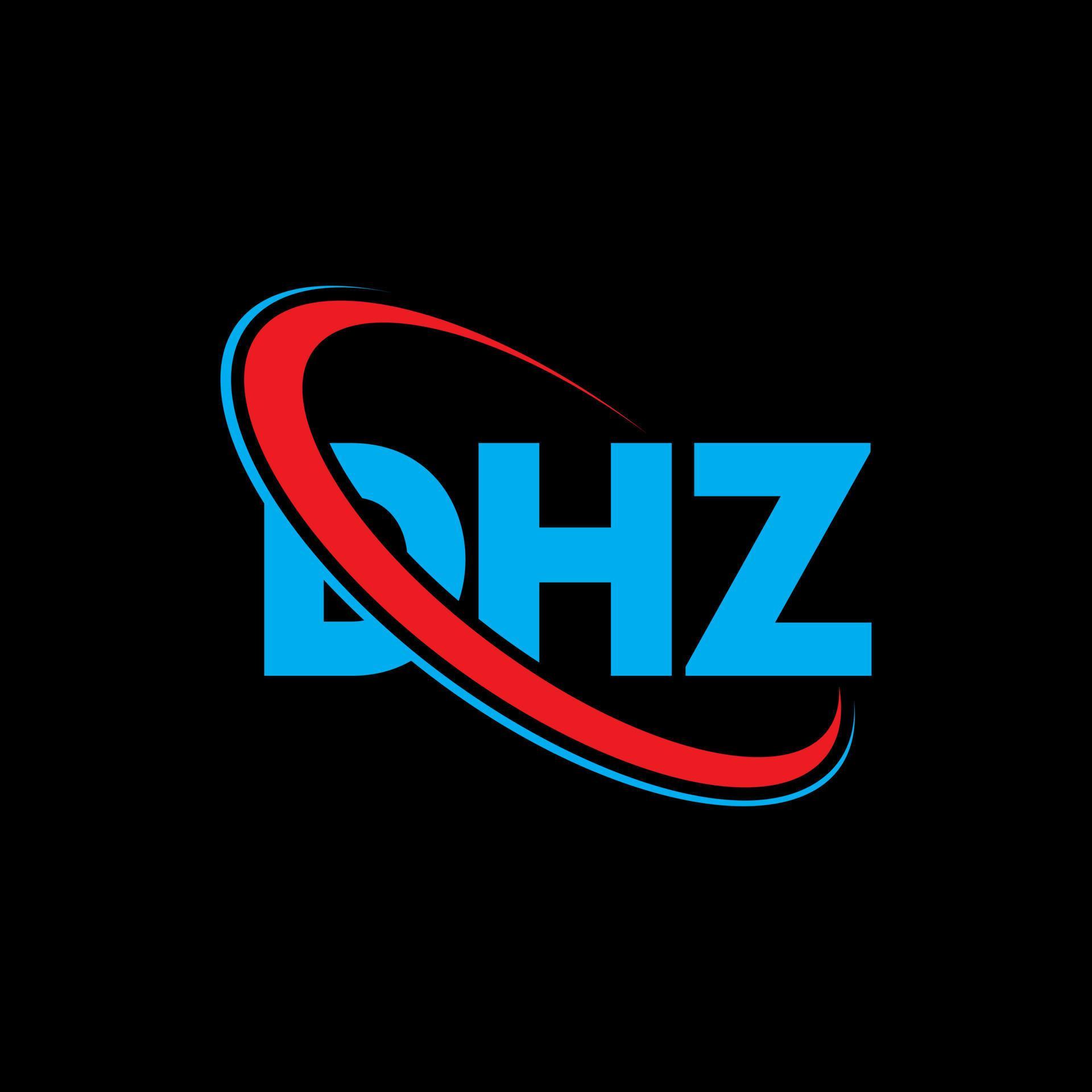 logotipo de dhz. letra dhz. diseño del logotipo de la letra dhz. logotipo de las iniciales dhz ...