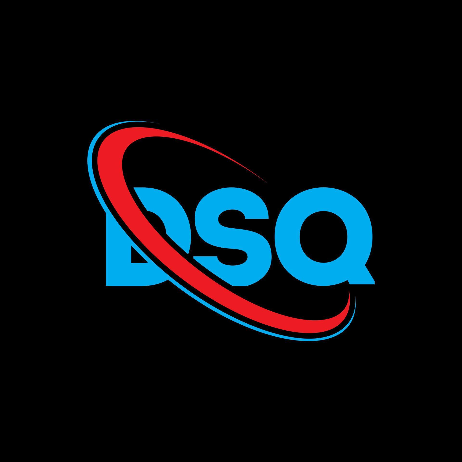 DSQ logo. DSQ letter. DSQ letter logo design. Initials DSQ logo linked with circle and uppercase ...