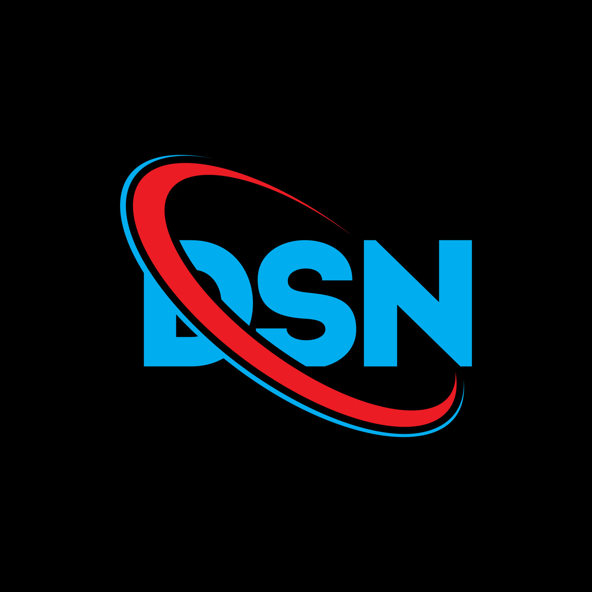 DSN logo. DSN letter. DSN letter logo design. Initials DSN logo linked with circle and uppercase ...
