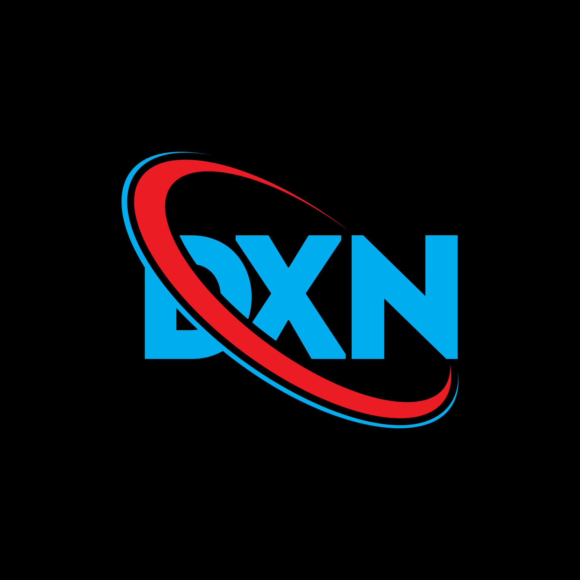 logotipo de dxn. carta dxn. diseño del logotipo de la letra dxn. logotipo de iniciales dxn ...