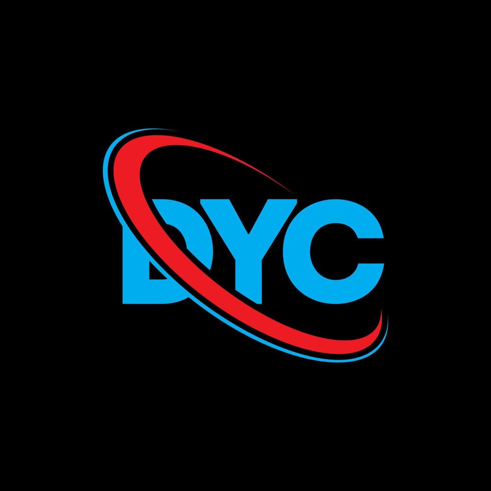 logotipo de dyc. letra dyc. diseño del logotipo de la letra dyc. logotipo de las iniciales dyc ...