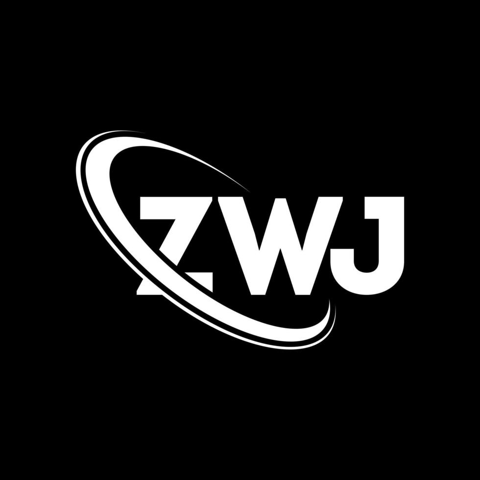 ZWJ logo. ZWJ letter. ZWJ letter logo design. Initials ZWJ logo linked with circle and uppercase ...
