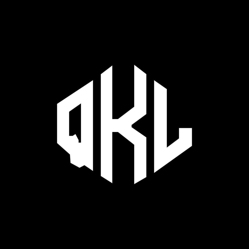 diseño de logotipo de letra qkl con forma de polígono. qkl polígono y diseño de logotipo en ...