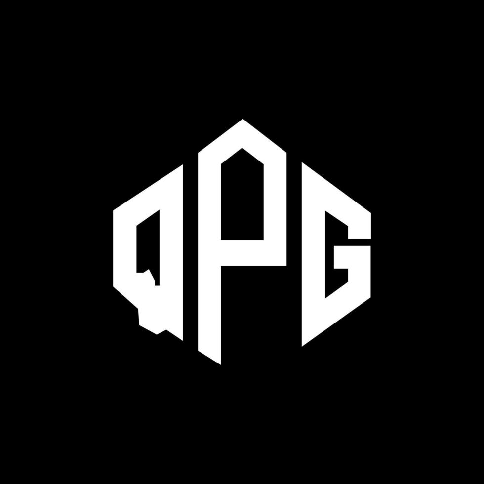 diseño de logotipo de letra qpg con forma de polígono. qpg polígono y diseño de logotipo en ...