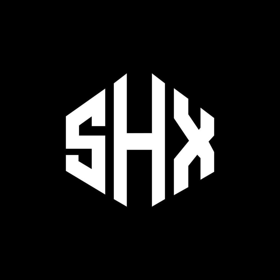 Shx Letter Logo Design With Polygon Shape Shx Polygon And Cube Shape
