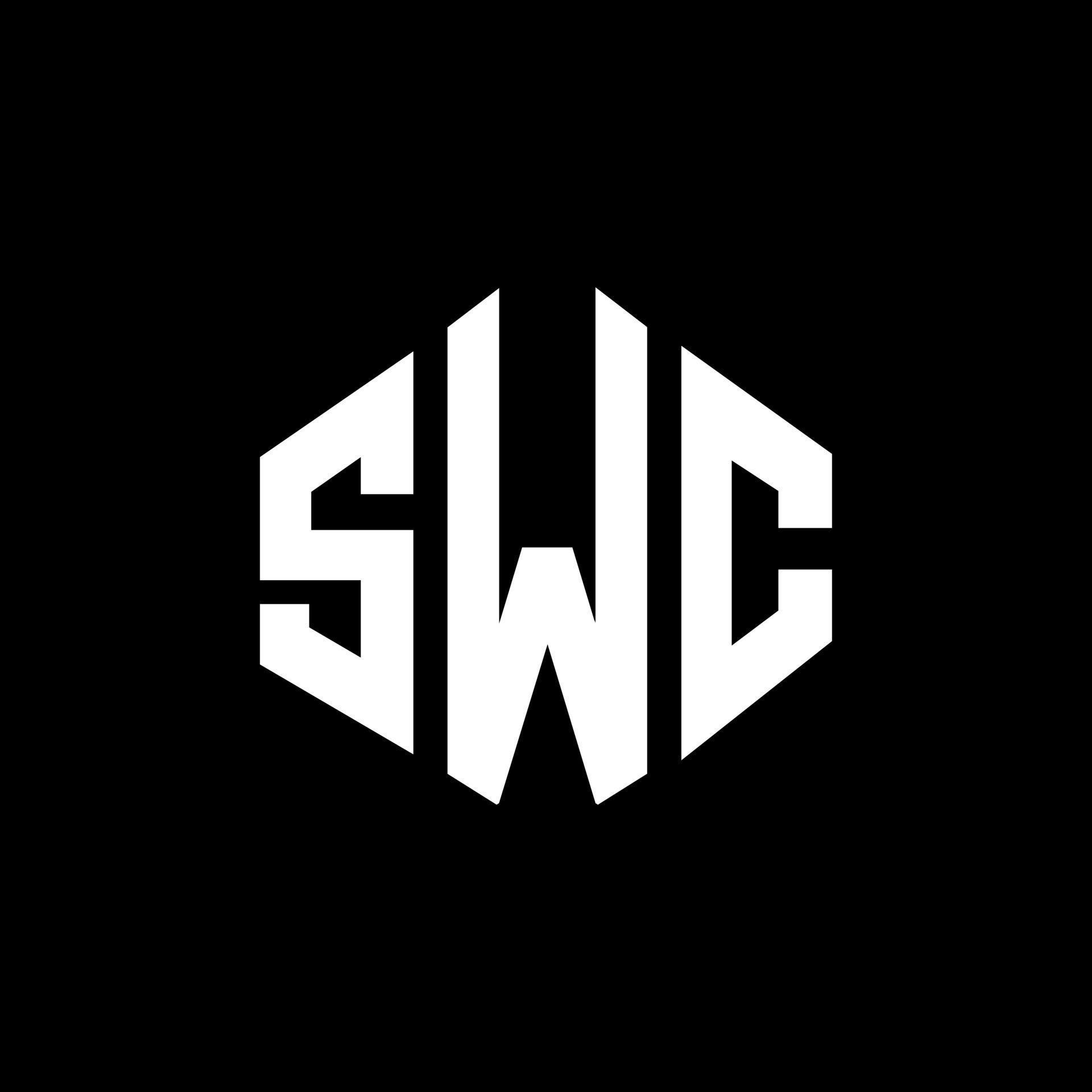 diseño de logotipo de letra swc con forma de polígono. diseño de ... diseño de logotipo de letra swc con forma de polígono. diseño de ...