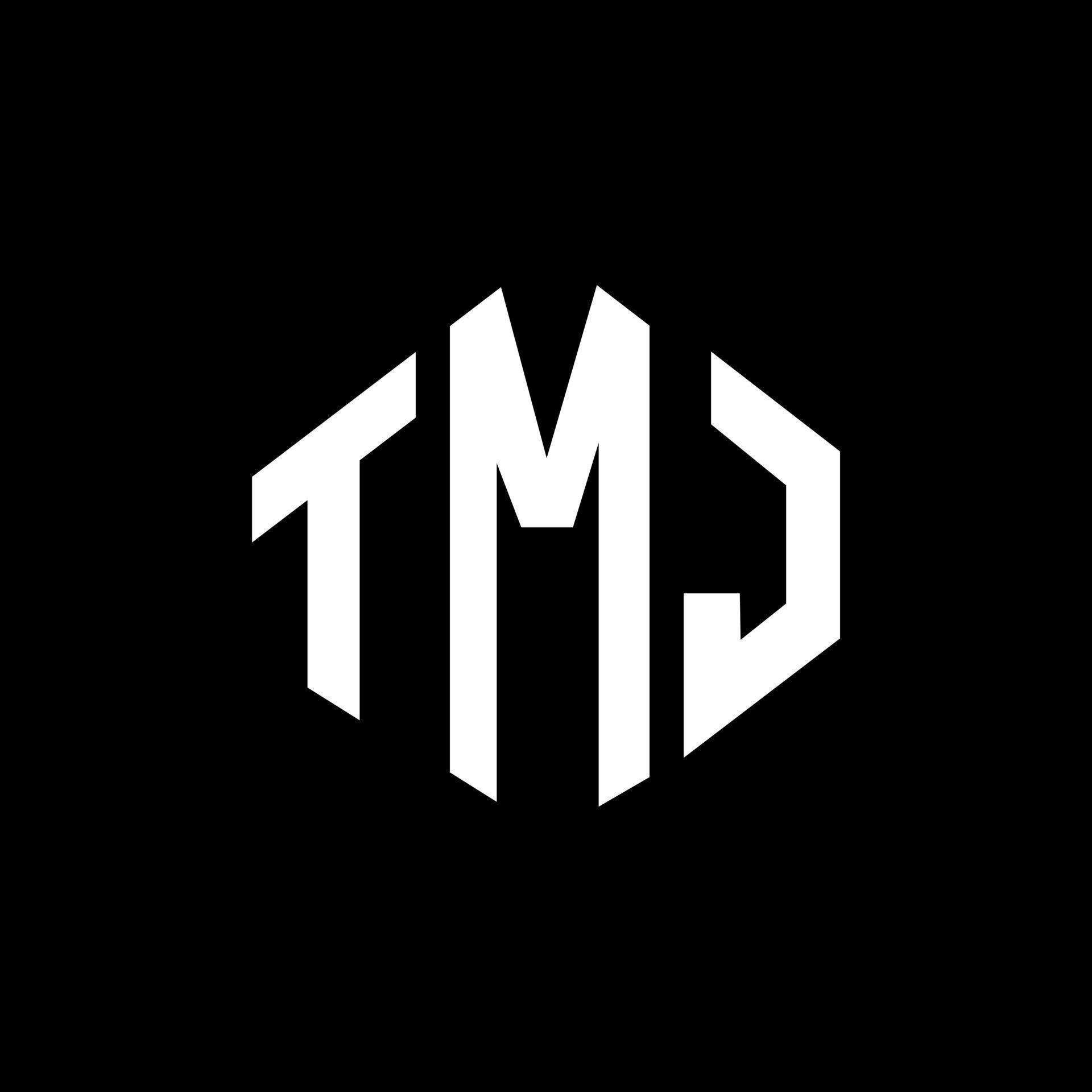 Tmj Letter Logo Design With Polygon Shape Tmj Polygon And Cube Shape Logo Design Tmj Hexagon