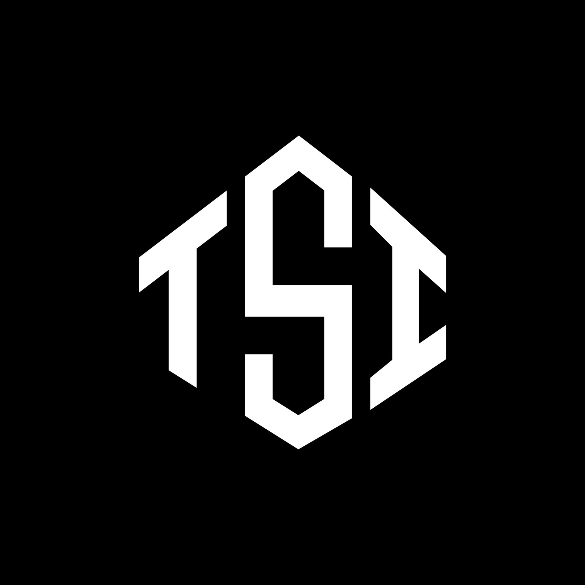Tsi Letter Logo Design With Polygon Shape Tsi Polygon And Cube Shape Logo Design Tsi Hexagon
