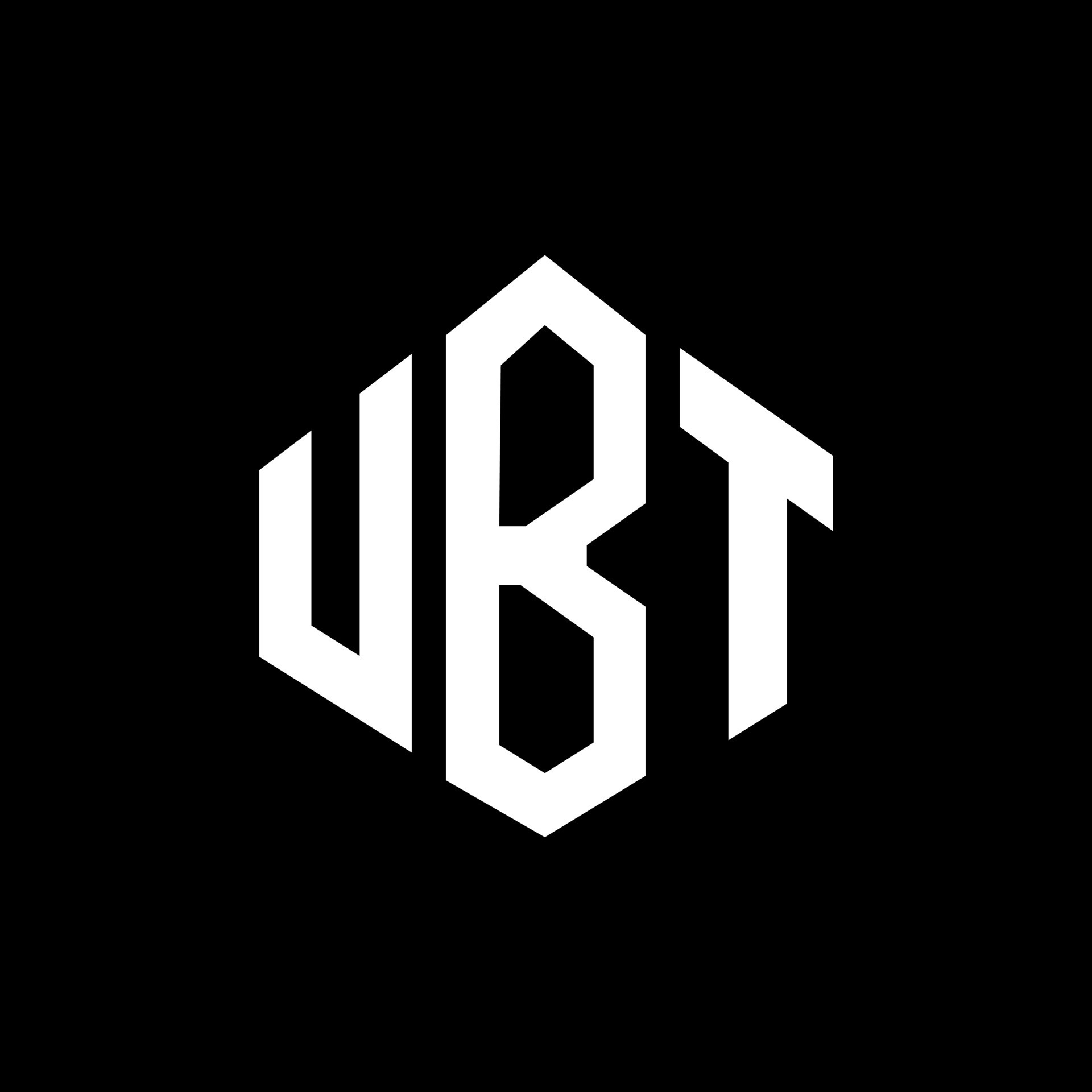 Ubt Letter Logo Design With Polygon Shape Ubt Polygon And Cube Shape