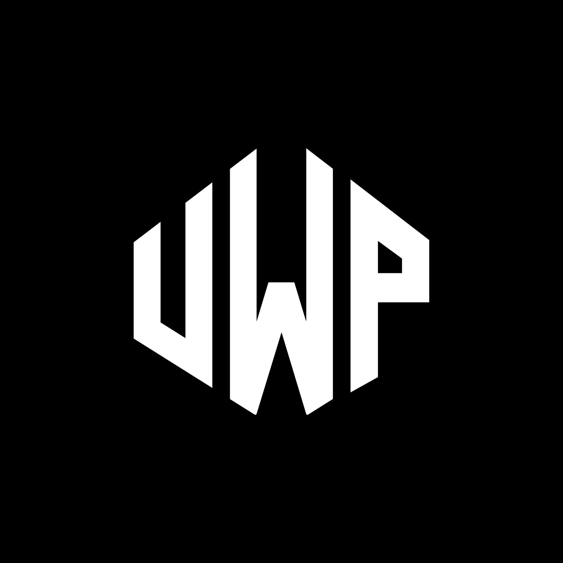 Uwp Letter Logo Design With Polygon Shape Uwp Polygon And Cube Shape Logo Design Uwp Hexagon