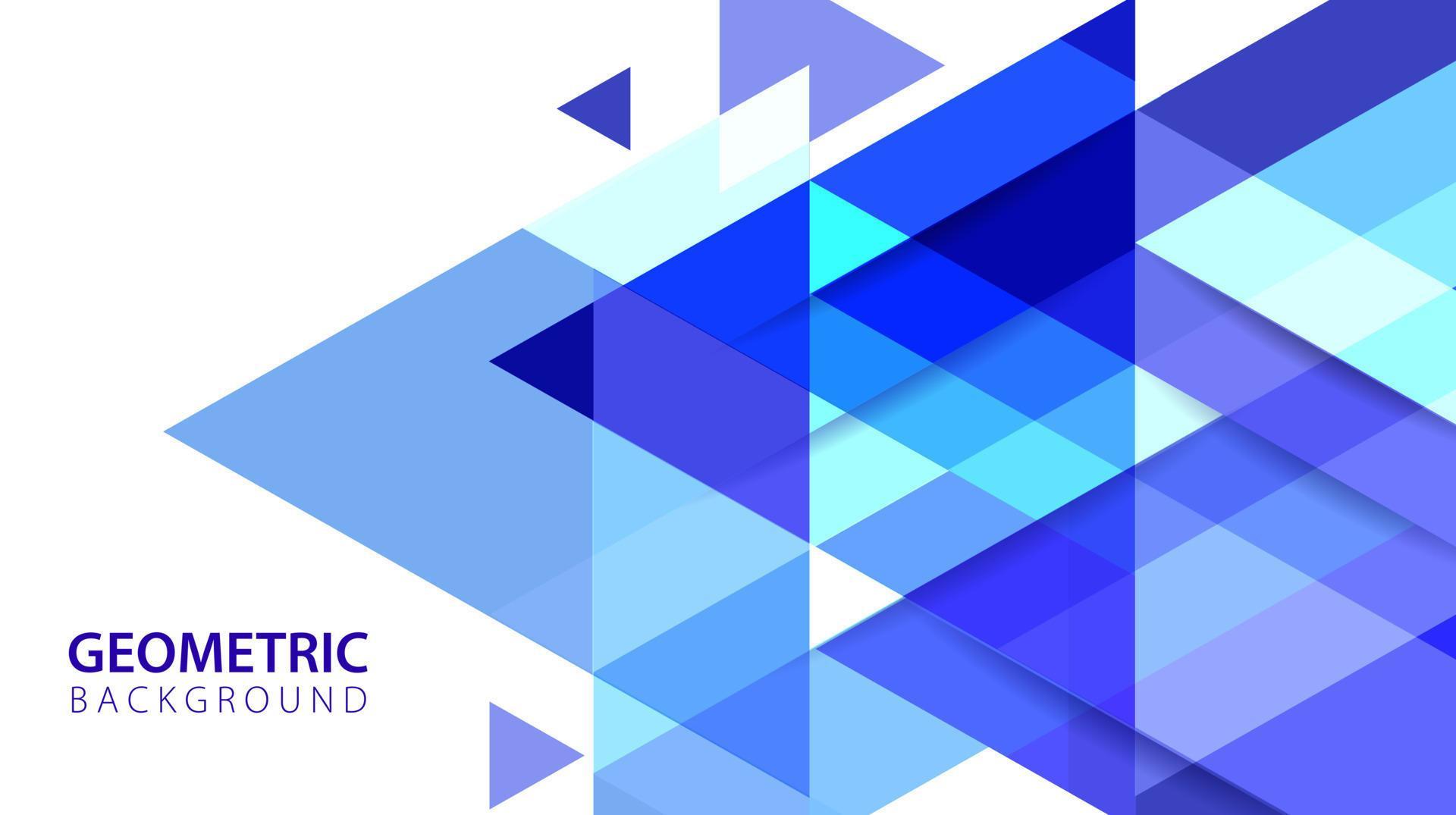 Modern Abstract Geometric Background Creative Design With Blue Geometric Elements Vector