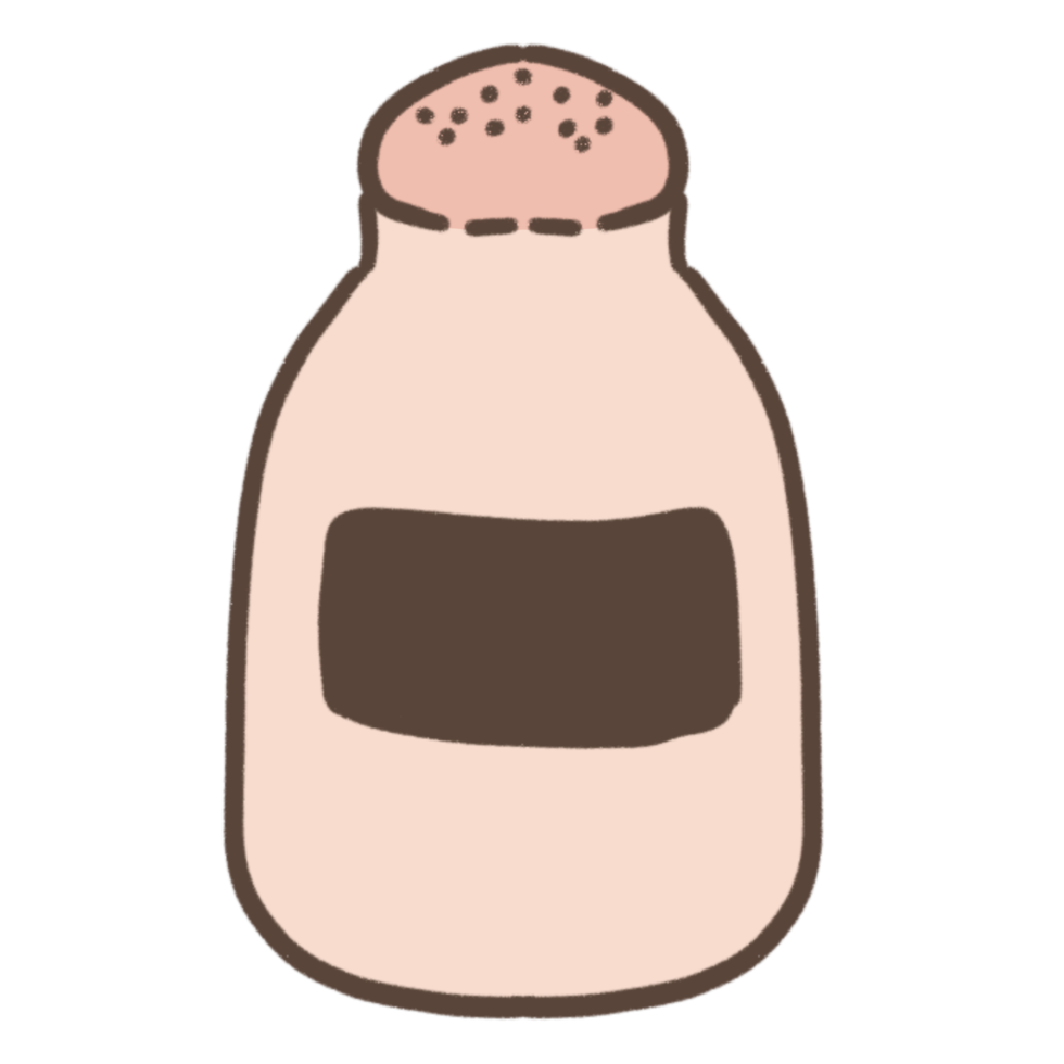Pepper Shaker Jar Kitchenware Clipart 9638666 Png