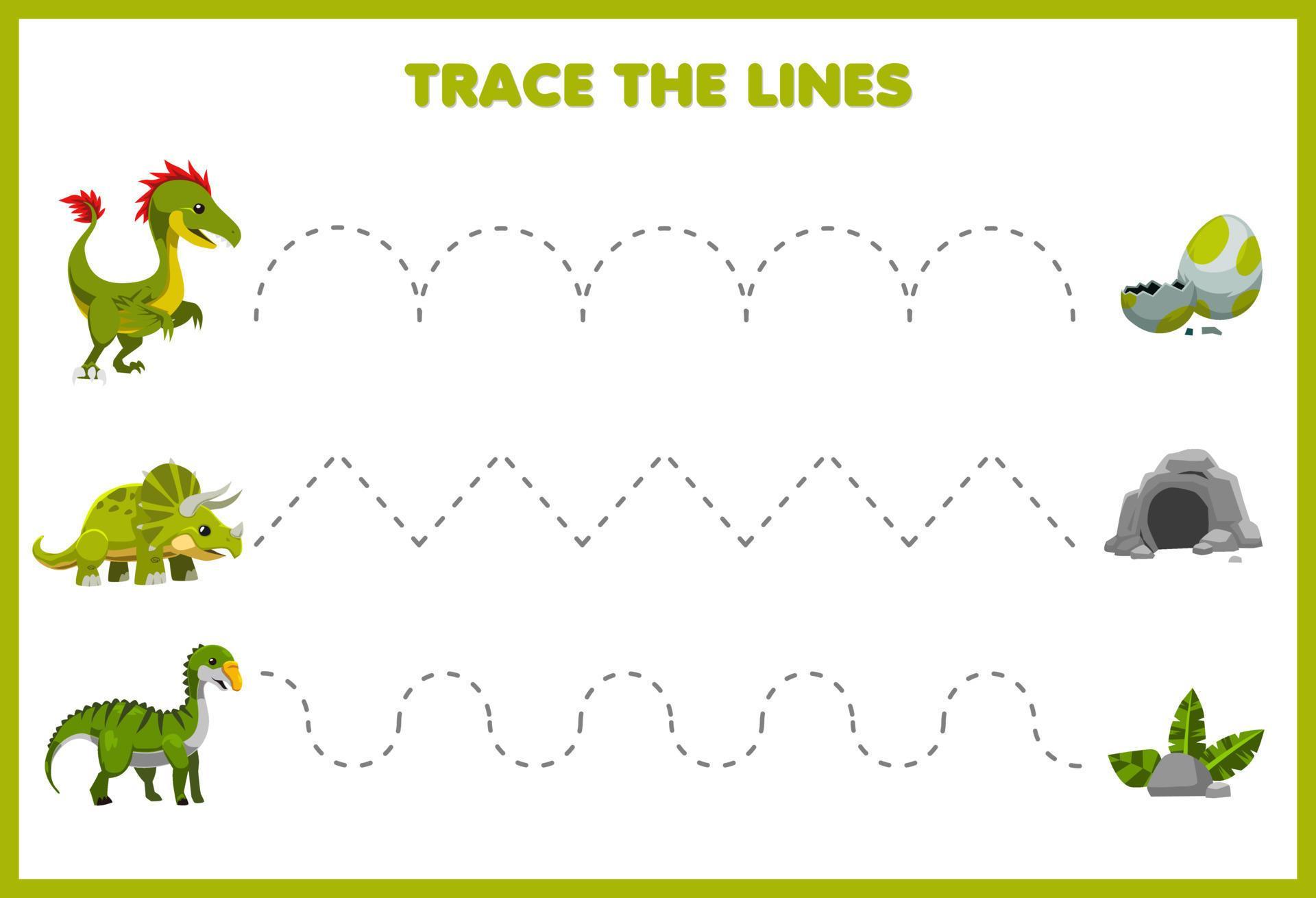 Education game for children handwriting practice trace the lines move ...