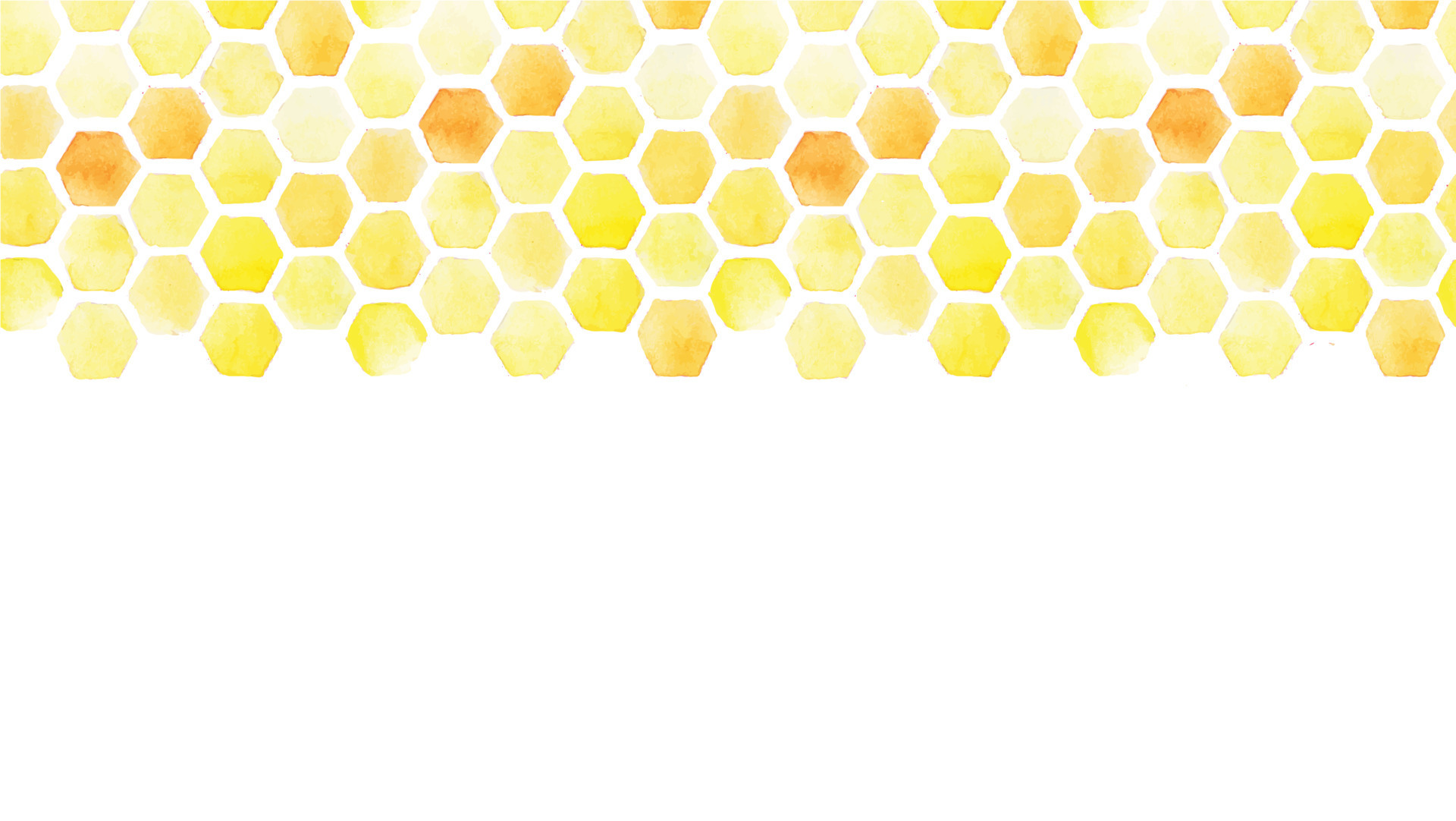 horizontal seamless pattern. watercolor drawing yellow honeycomb. frame ...